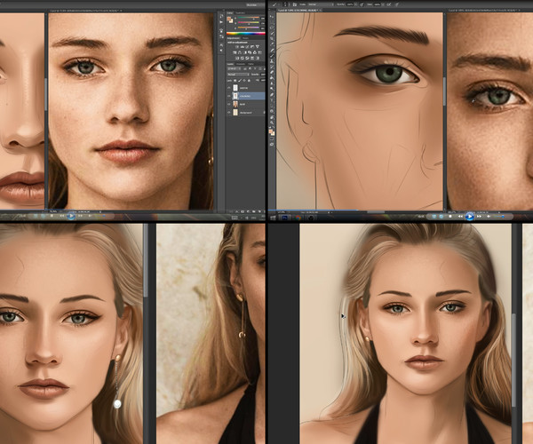 ArtStation - Portrait Painting in Photoshop Video Tutorial | Tutorials