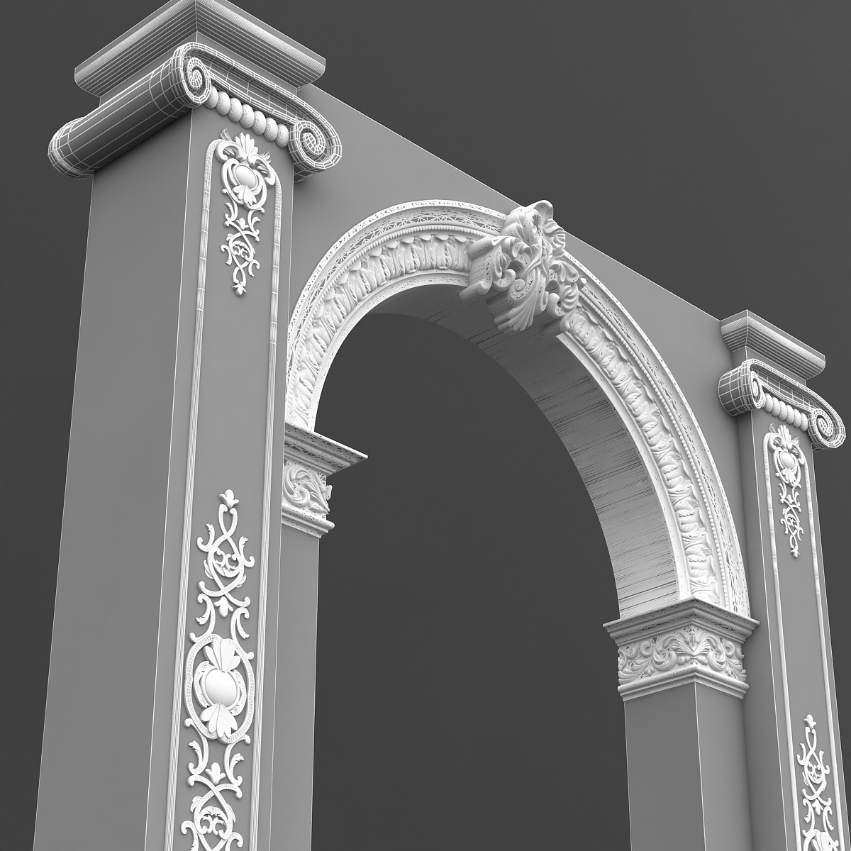 ArtStation - classic patterned door 04 | Game Assets