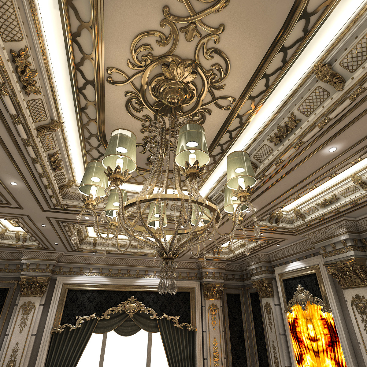 ArtStation - Classical Living Room | Resources