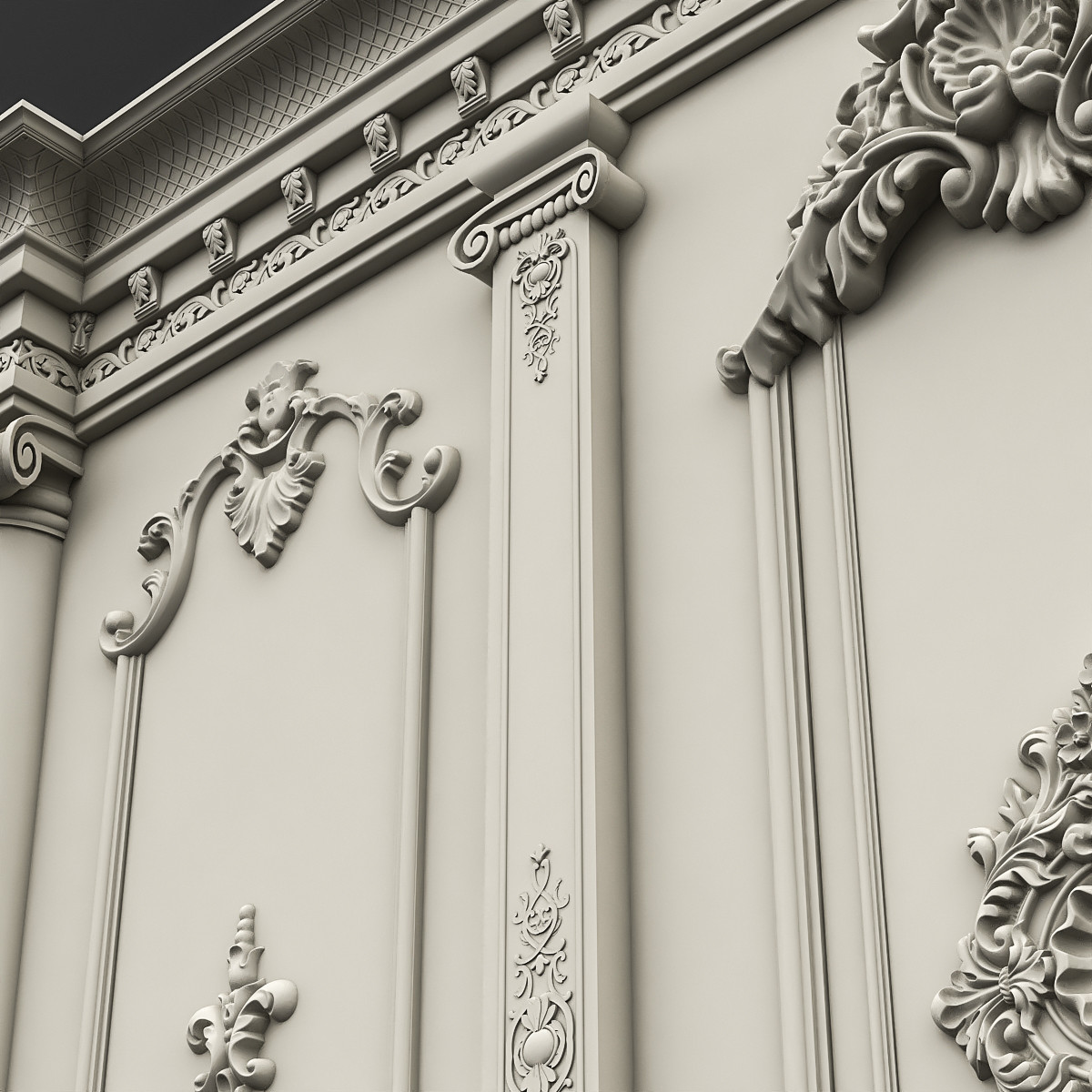 ArtStation - wall panel 01 | Resources