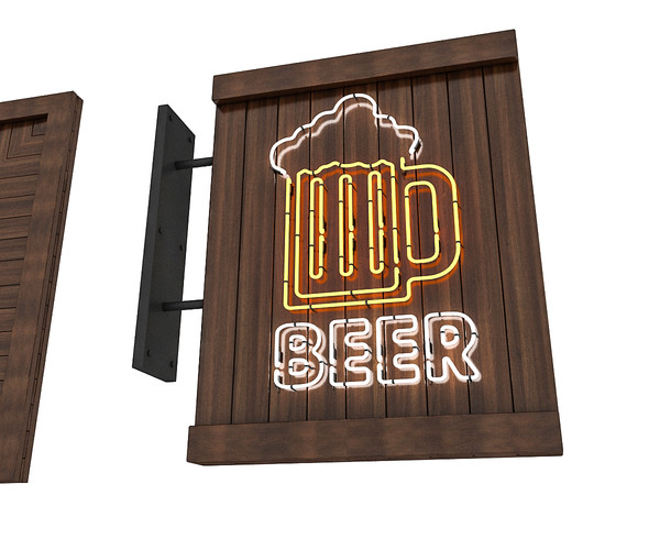 ArtStation - Beer Sign | Game Assets