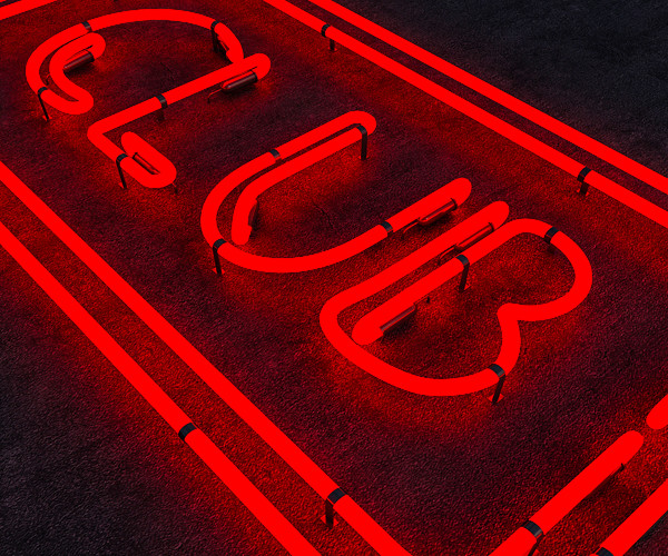 ArtStation - Club Neon Sign | Game Assets