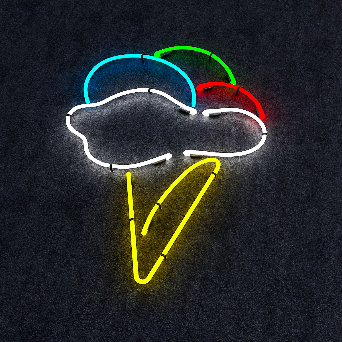 ArtStation - Ice Cream Neon Sign | Game Assets