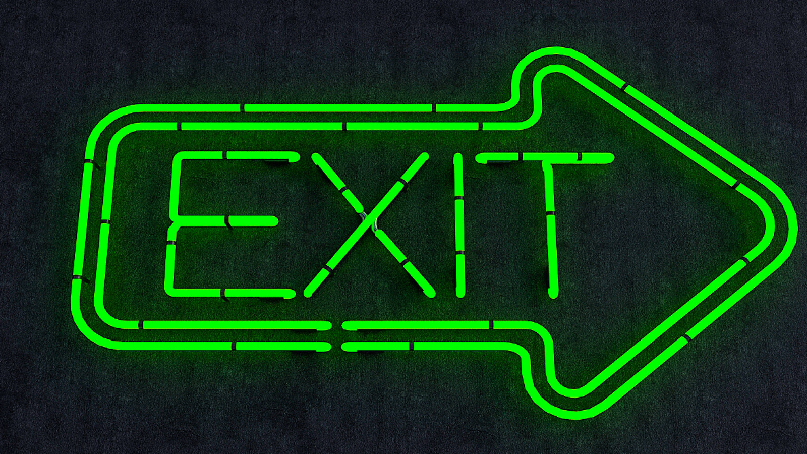 ArtStation - Exit Neon Sign | Game Assets