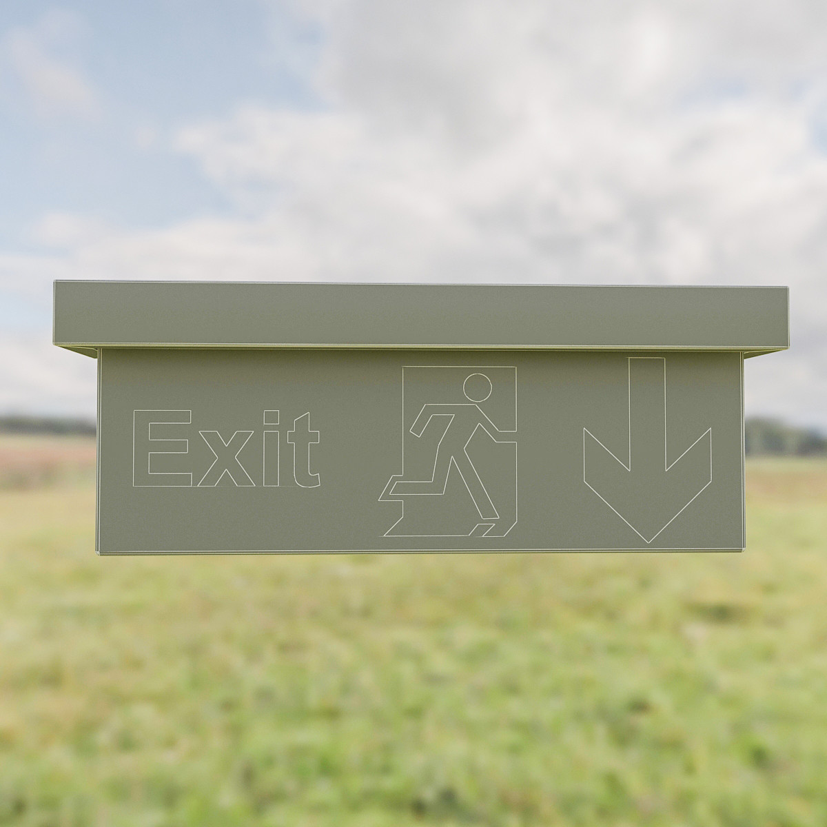 ArtStation - Exit Sign | Game Assets