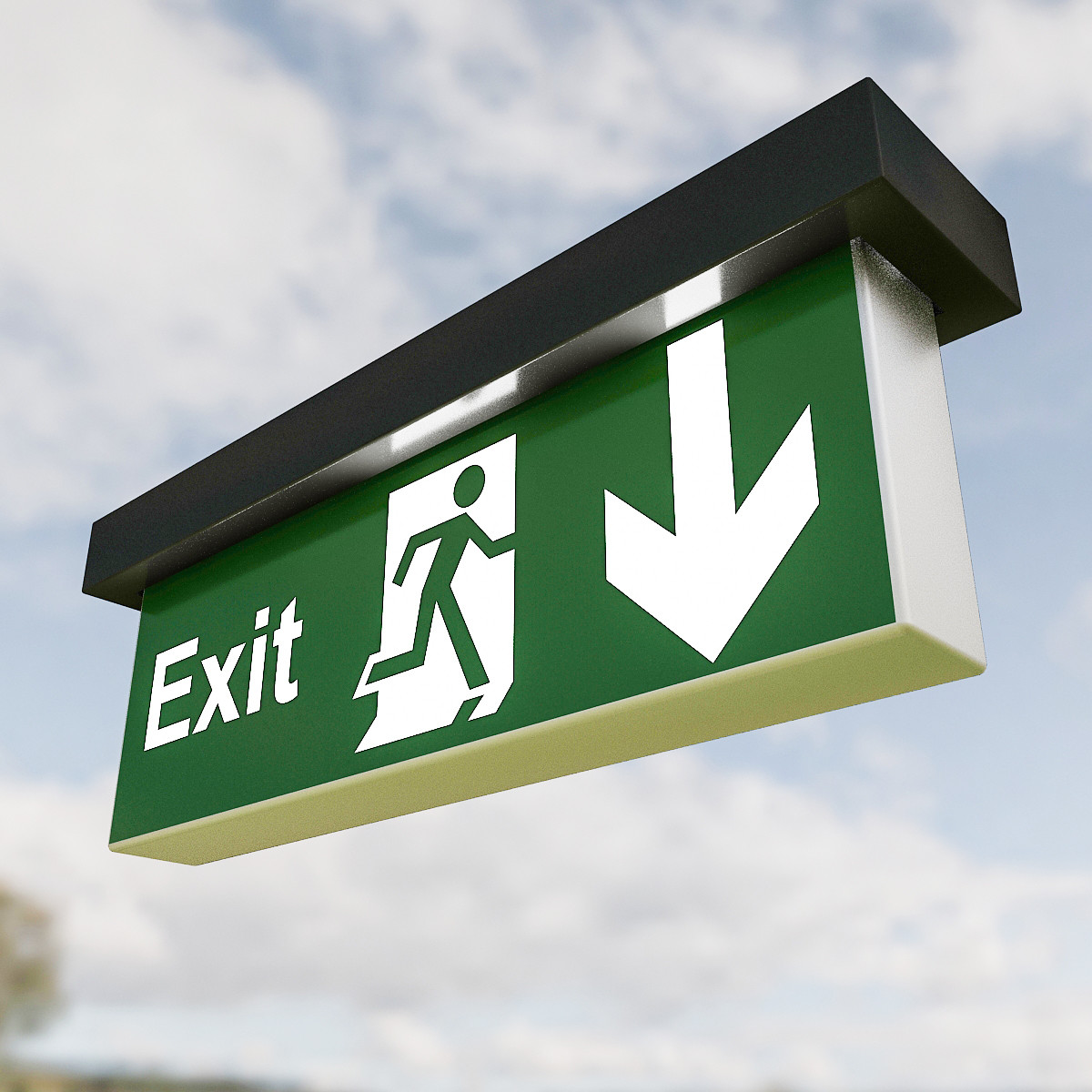 ArtStation - Exit Sign | Game Assets