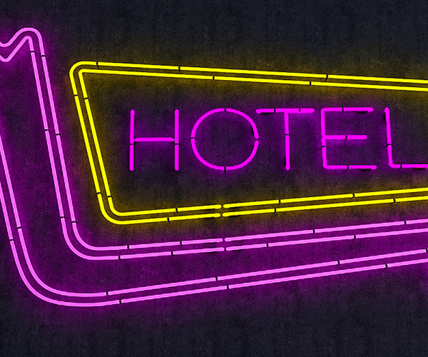 ArtStation - Hotel Neon Sign | Resources