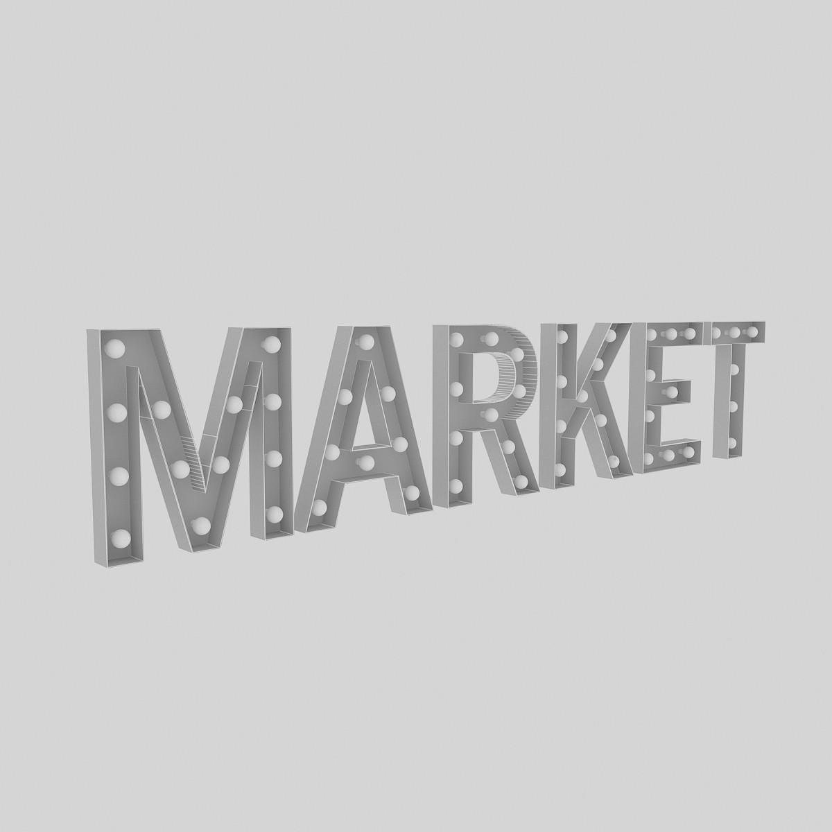 ArtStation - Market Sign With Bulb | Resources
