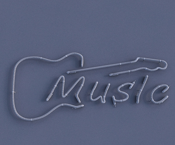 ArtStation - Music Neon Sign | Resources