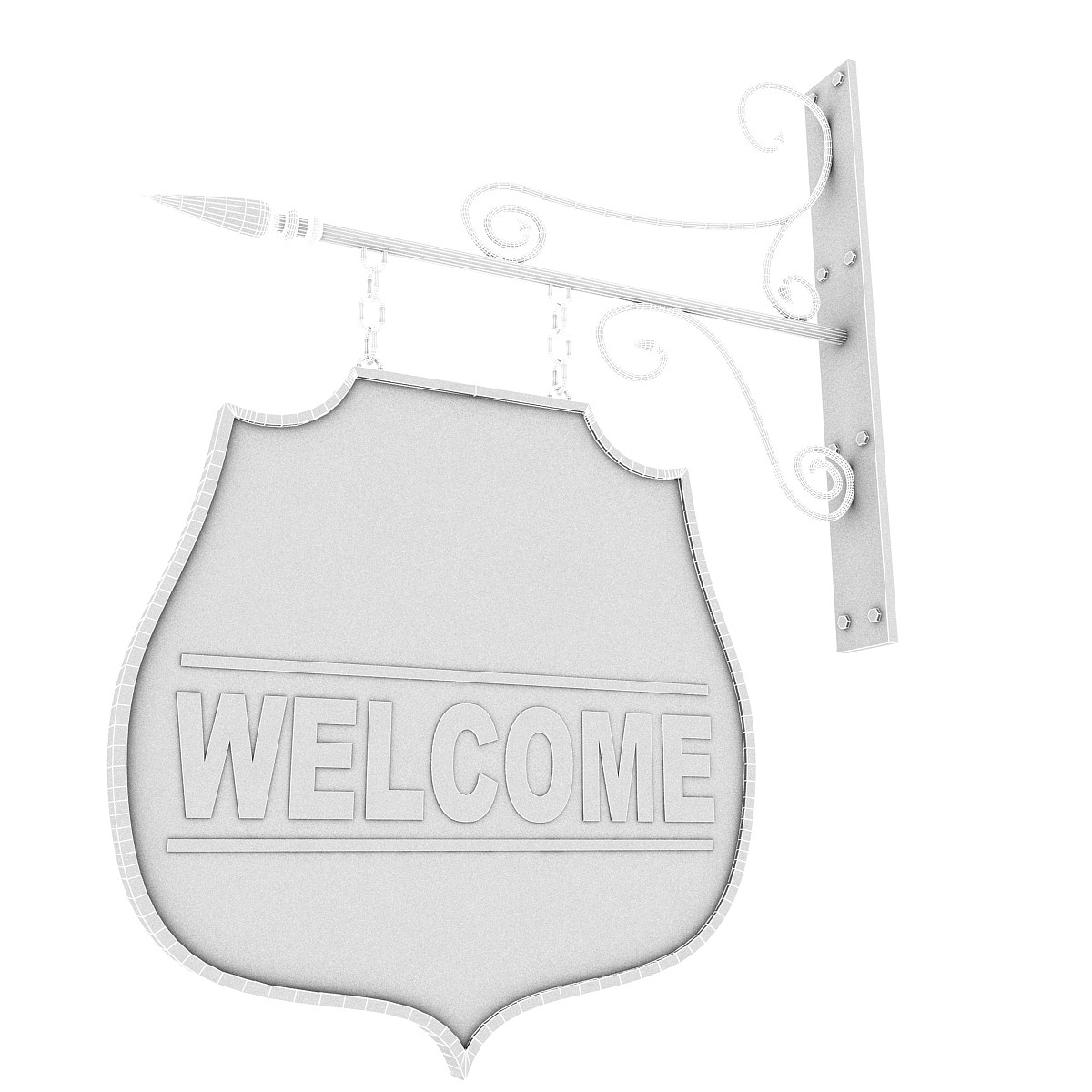 ArtStation - Welcome Sign | Game Assets