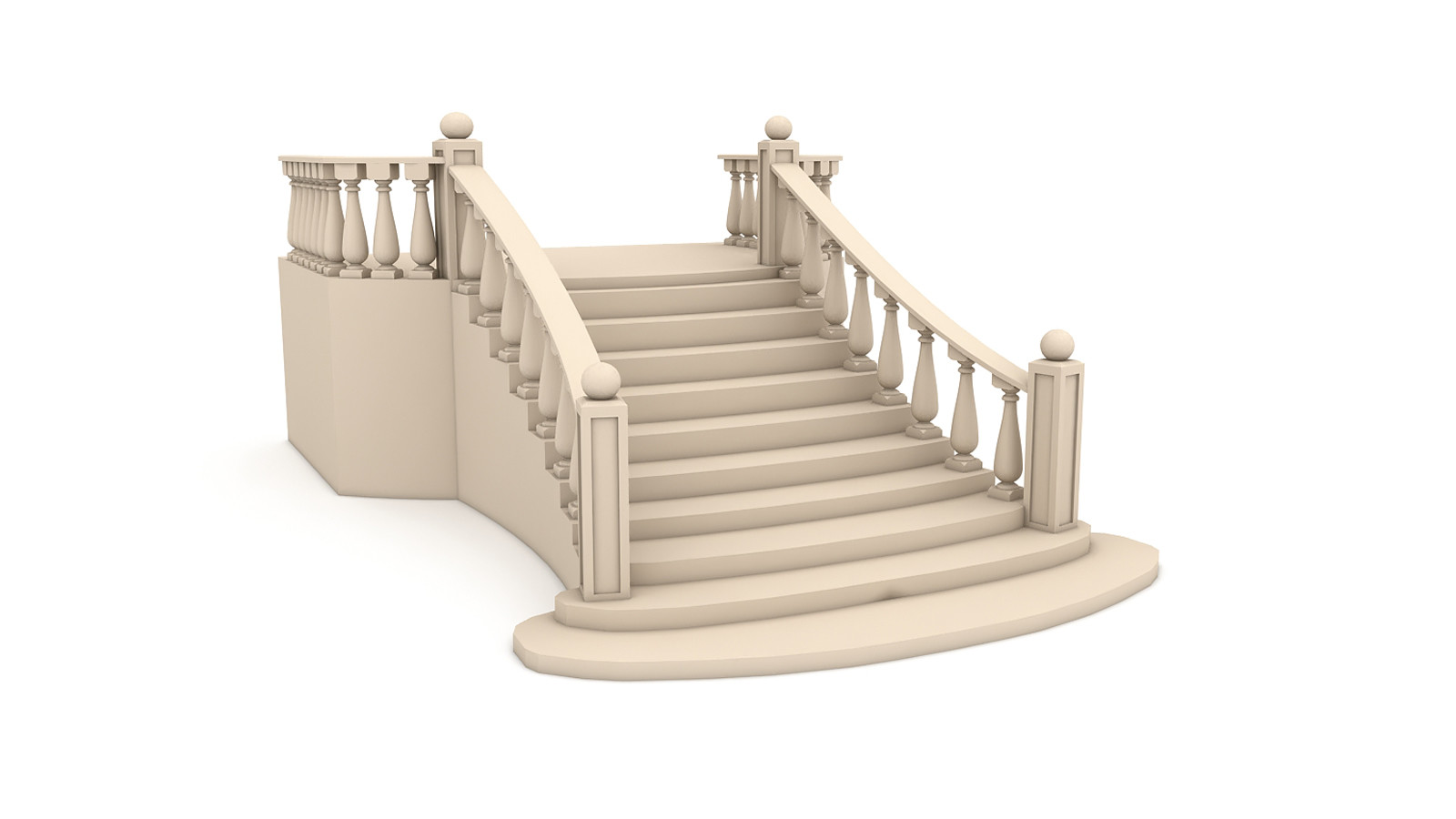 ArtStation - Classical Stairs | Game Assets