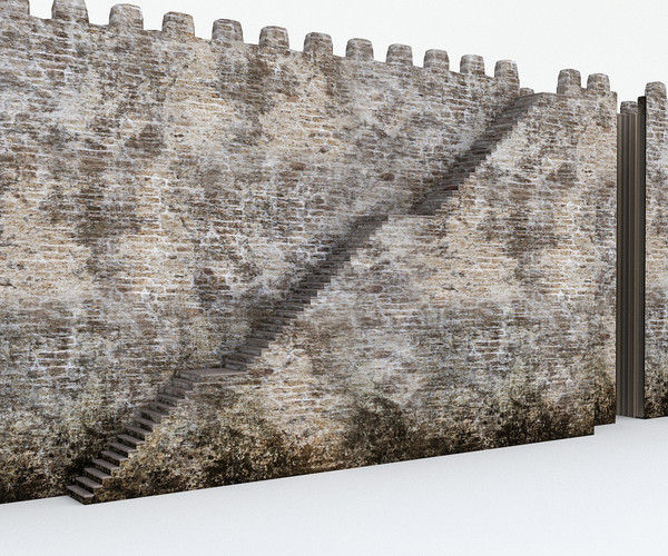 ArtStation - Modular Old Castle Wall | Game Assets