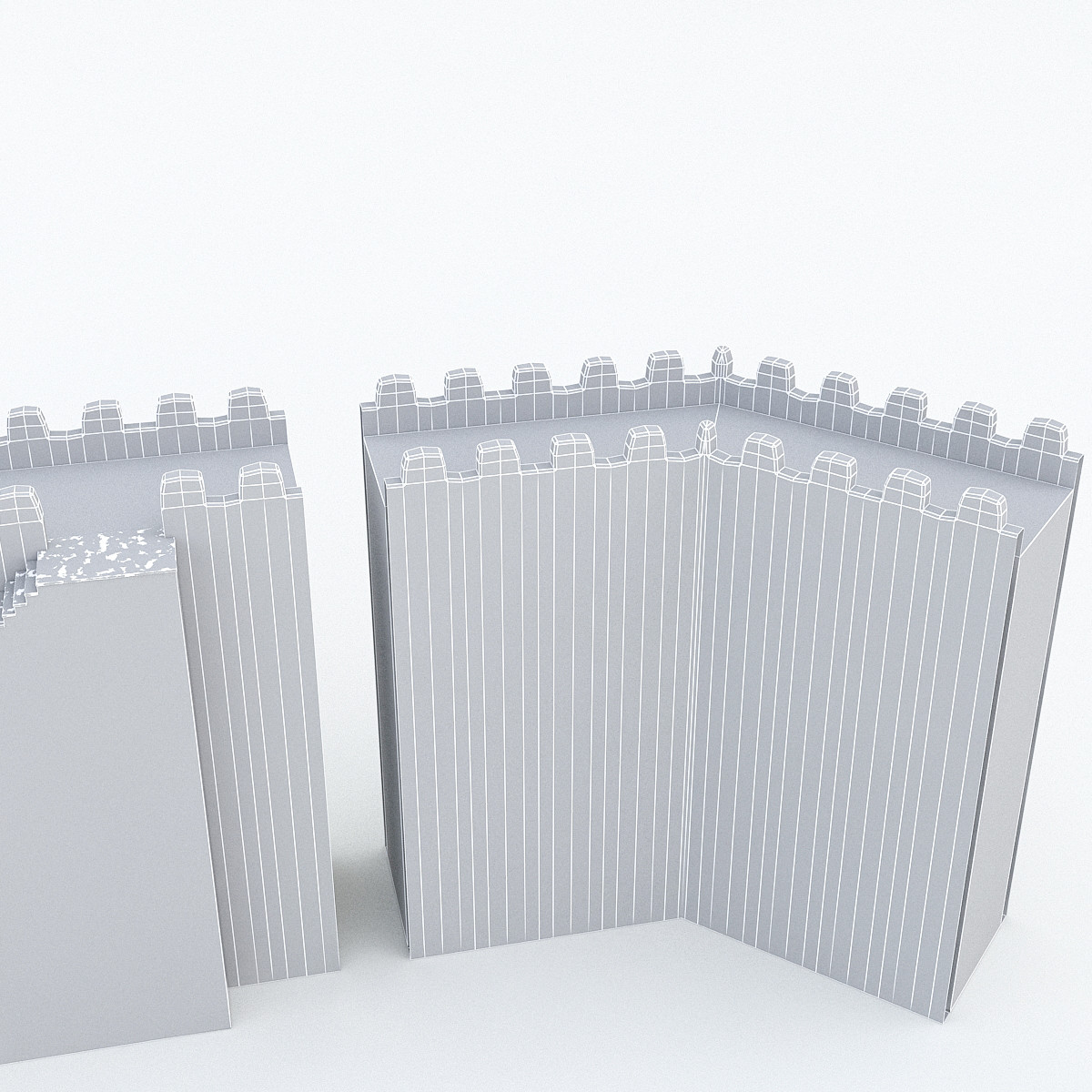 ArtStation - Modular Old Castle Wall | Game Assets