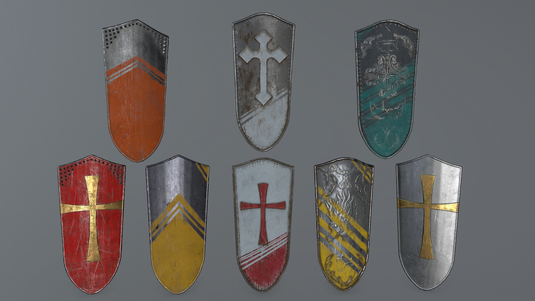 ArtStation - shield set | Game Assets