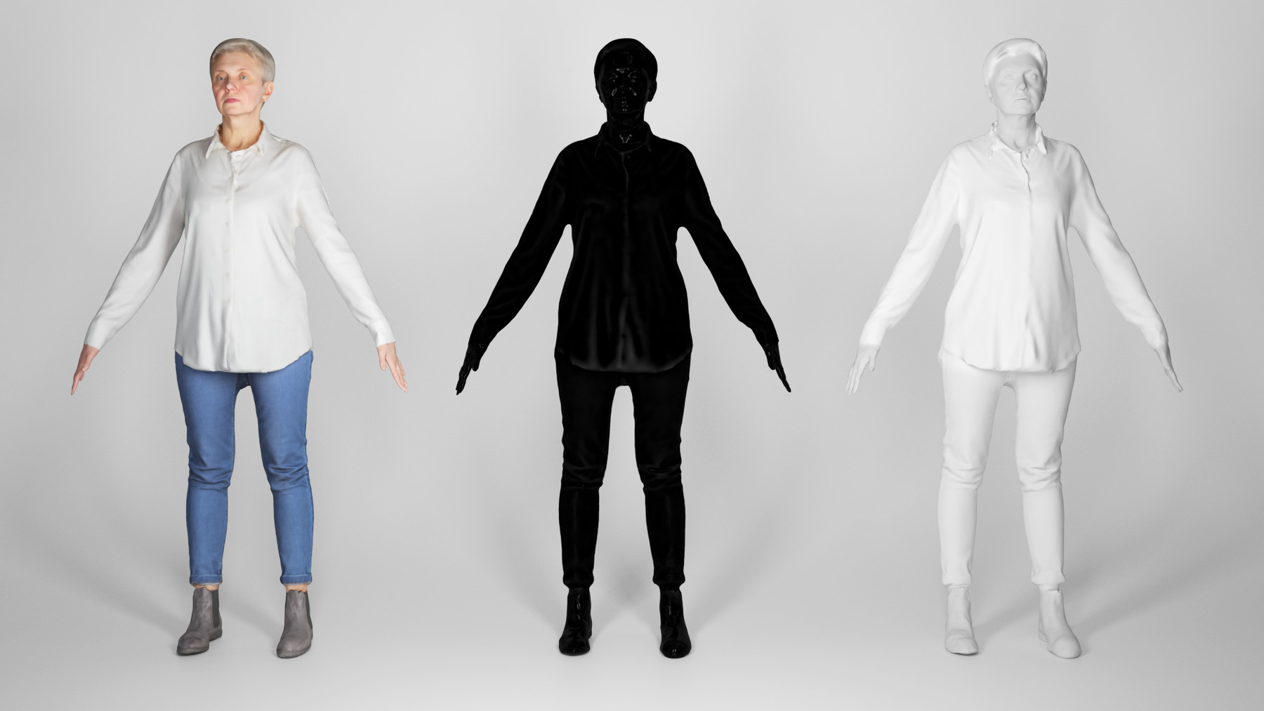 ArtStation - Adult woman in A-pose ready for rigging 181 | Resources