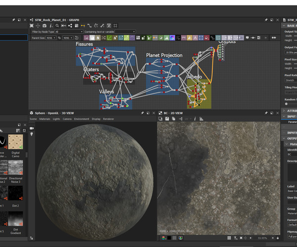 ArtStation - Equirectangular Planets Pack - Substance Designer | Resources