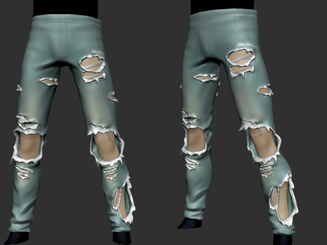 ArtStation - Stylized Pant Sketch | Game Assets