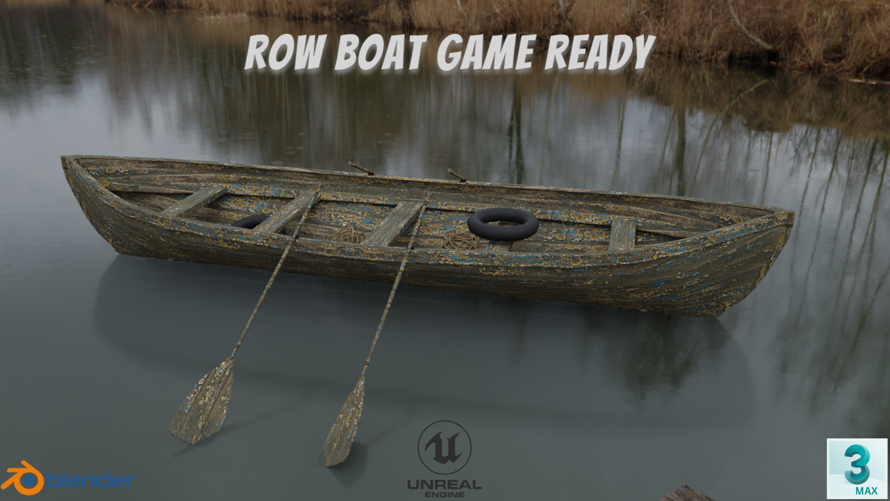ArtStation - Old Row Boat-Game Ready | Resources