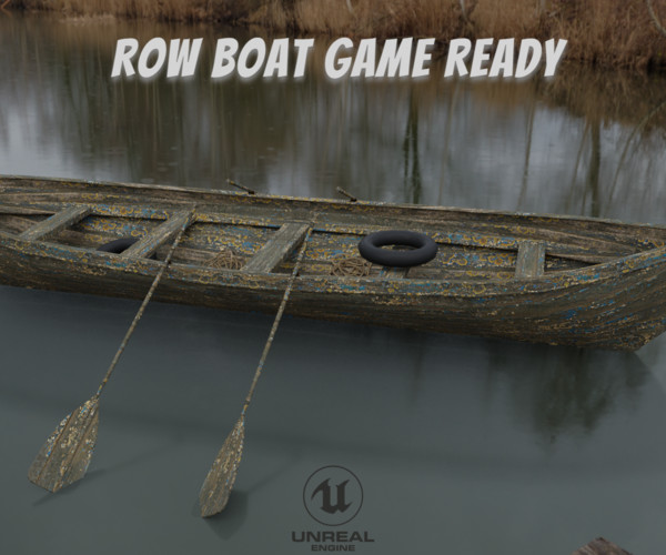 ArtStation - Old Row Boat-Game Ready | Resources