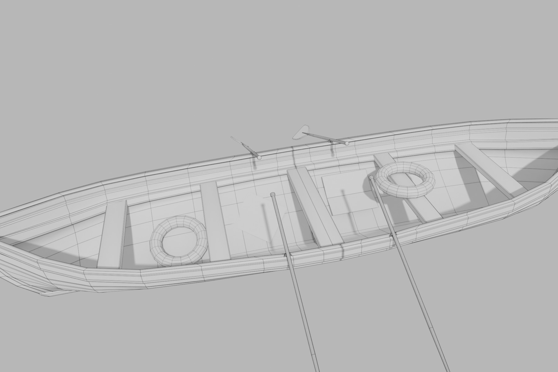 ArtStation - Old Row Boat-Game Ready | Resources