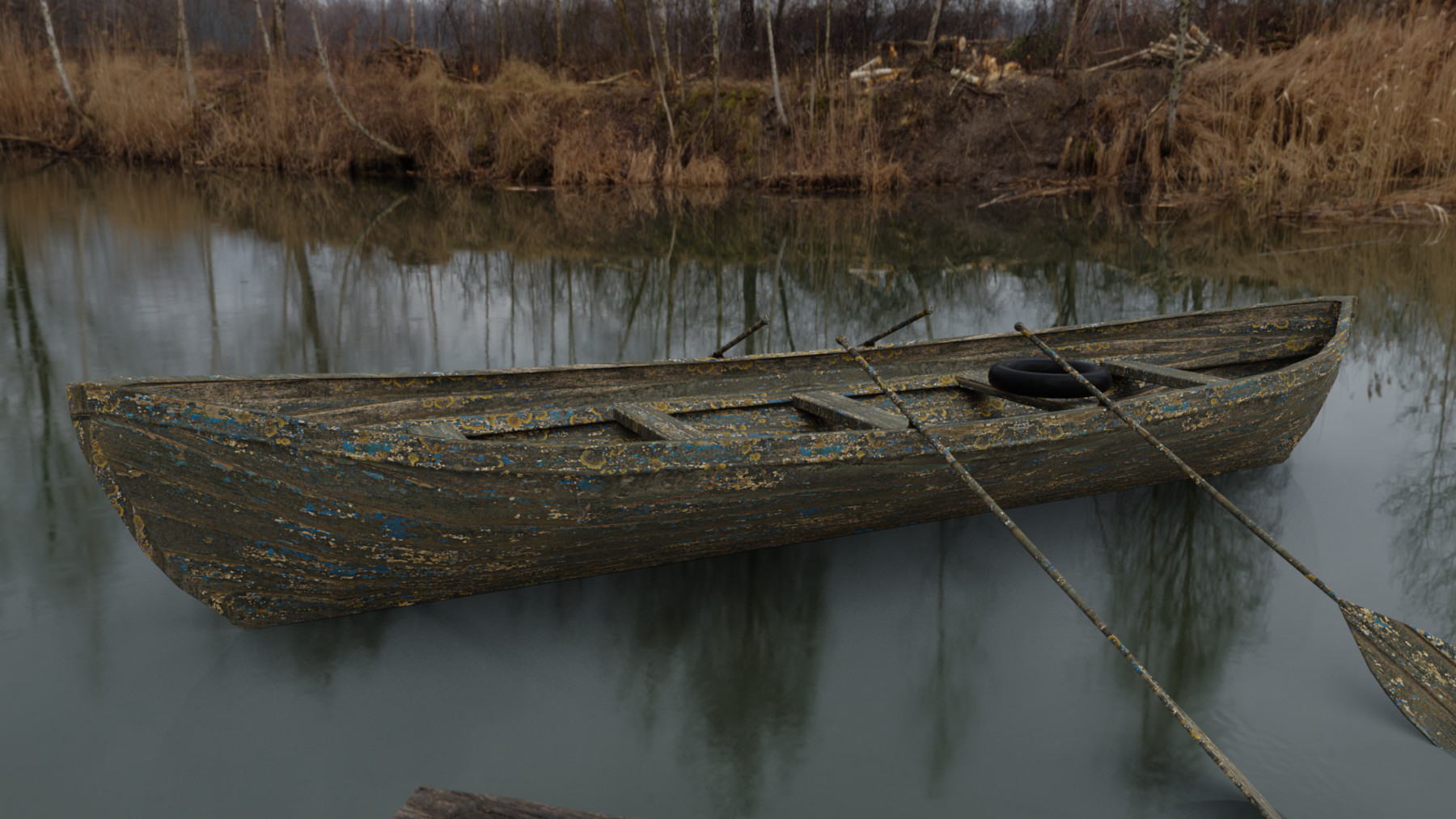 ArtStation - Old Row Boat-Game Ready | Resources