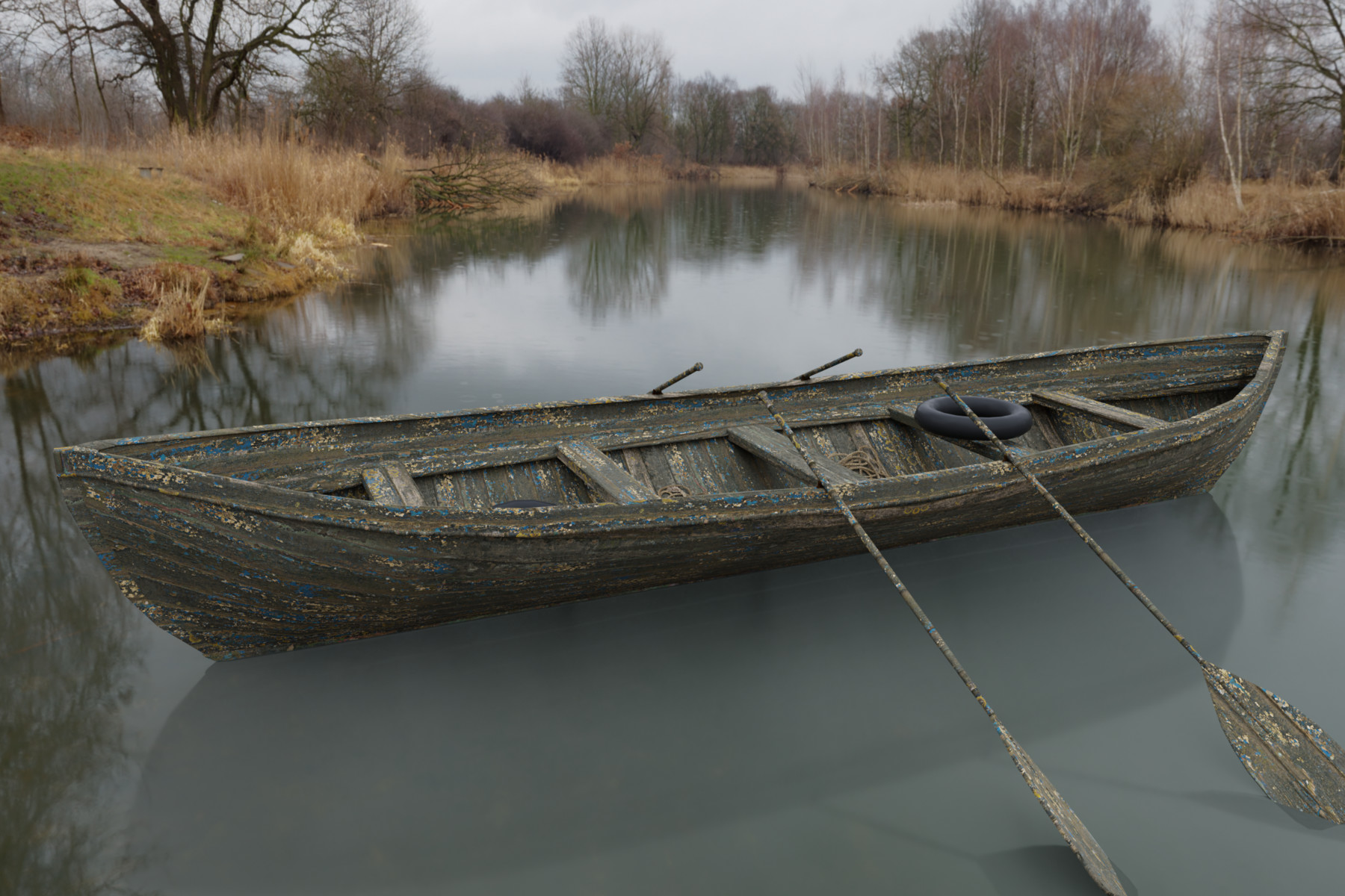 ArtStation - Old Row Boat-Game Ready | Resources