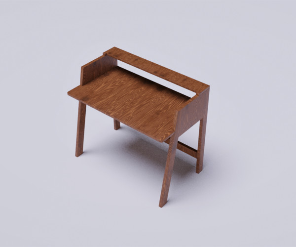 ArtStation - Desk 3d-Model with decoration | Resources