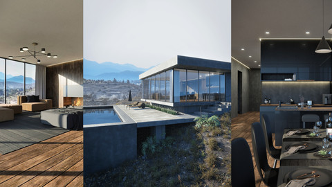 ArtStation - Mountain Sight House Scene | Resources