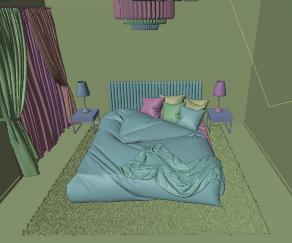 ArtStation - Cozy Bedroom Scene | Resources