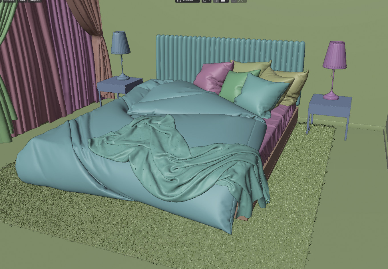 ArtStation - Cozy Bedroom Scene | Resources