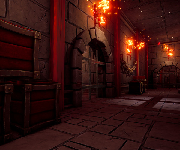 ArtStation - Medieval Stylized Scene UE4 V.4.25 | Game Assets