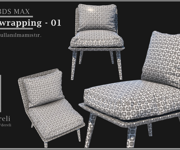 ArtStation - 3dsMax Uvw_Unwrapping Armchair Tutorial (real time-1 hour-no extra plug-ins ...