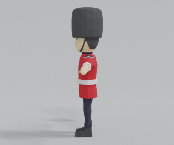 ArtStation - Low Poly Cartoon Queens Guard | Game Assets