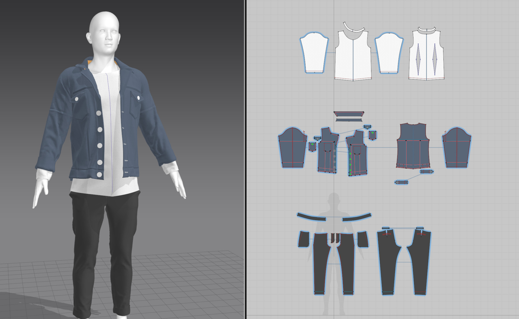 ArtStation - Denim Jacket| MD project |SP project | Game Assets