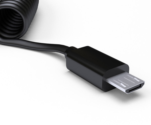 ArtStation - 3D Coiled USB cable | Resources