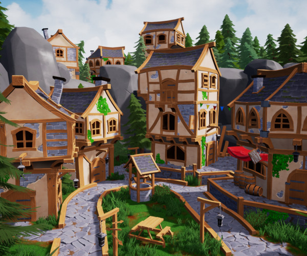 ArtStation - Stylized Village Asset Pack | Game Assets