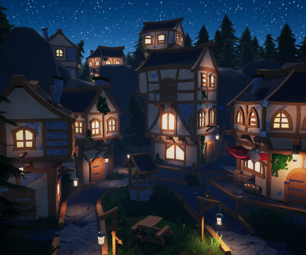 ArtStation - Stylized Village Asset Pack | Game Assets