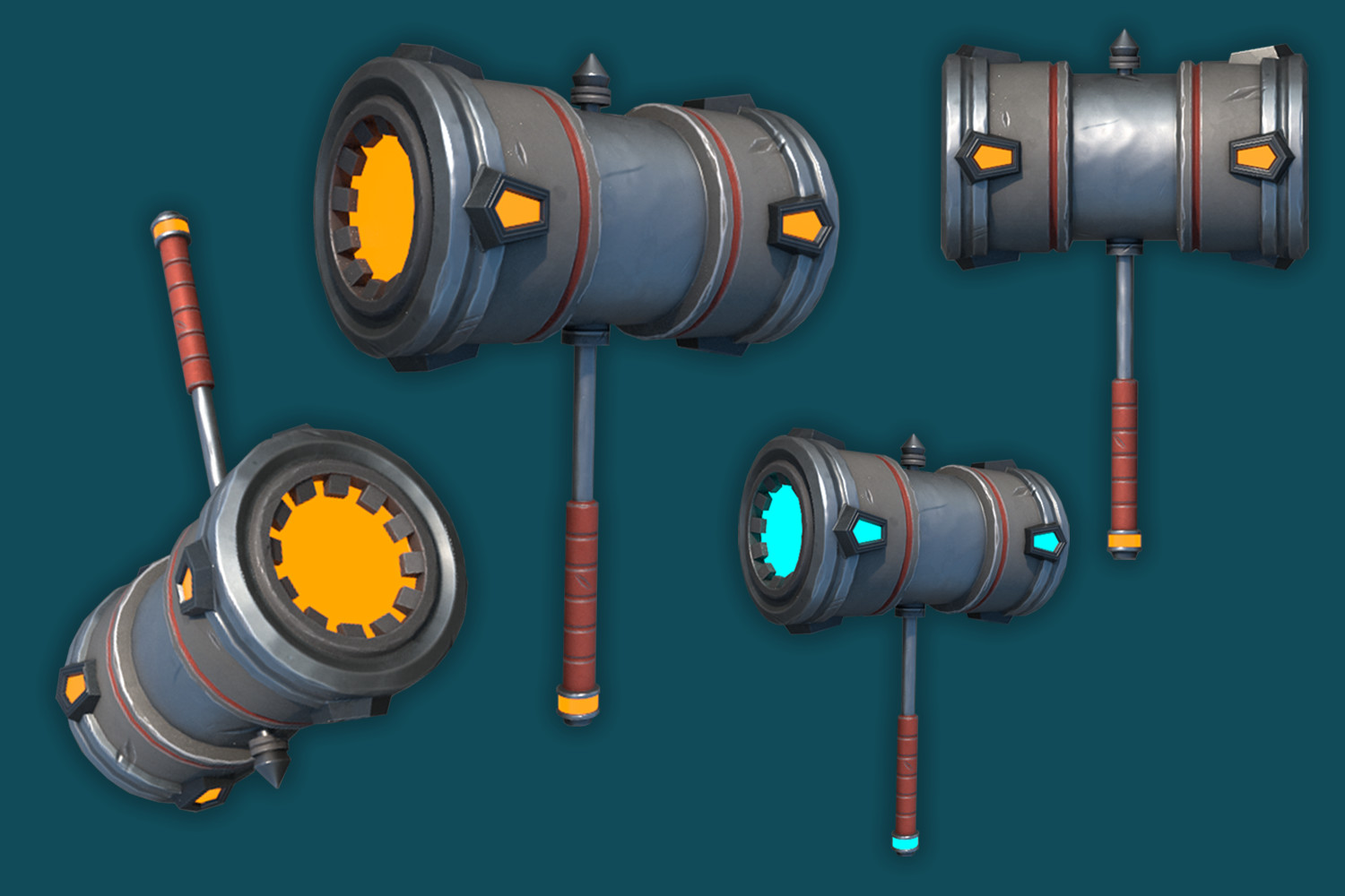 ArtStation - Stylized Sci-Fi Weapon Set | Game Assets