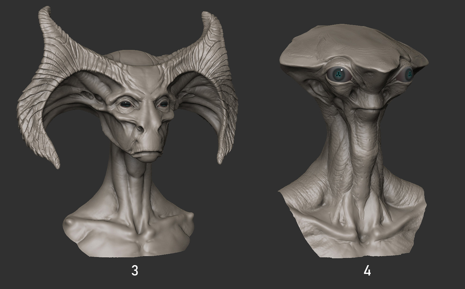ArtStation - Alien Head Pack Vol 01 | Resources