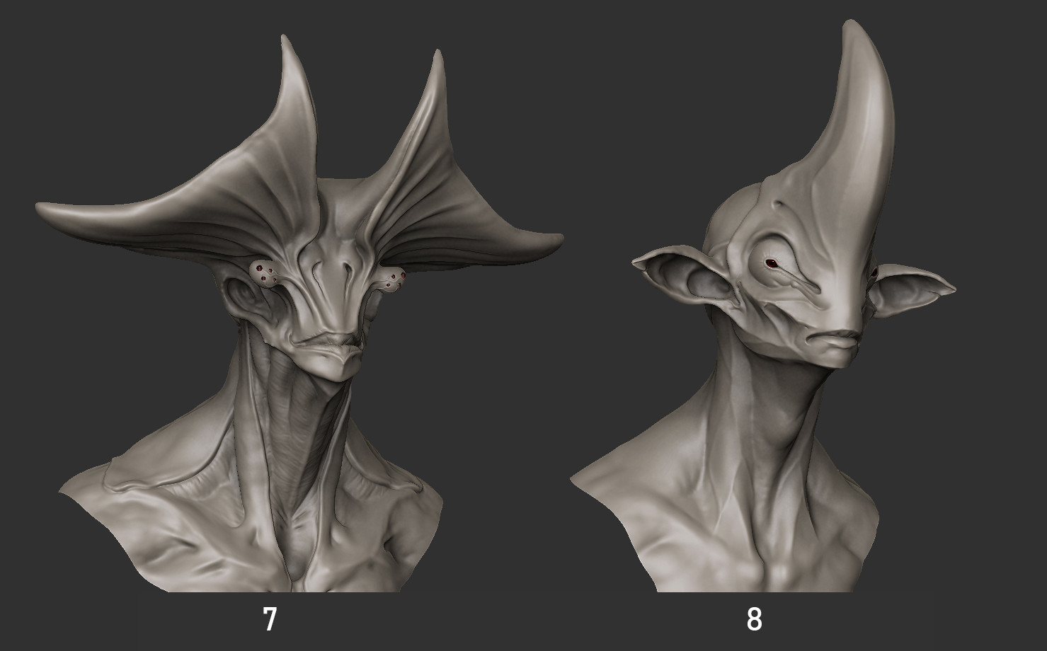 ArtStation - Alien Head Pack Vol 01 | Resources