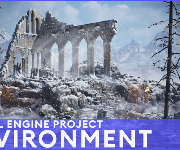 ArtStation - Modular Gothic Temple Unreal Engine UE4 | Game Assets