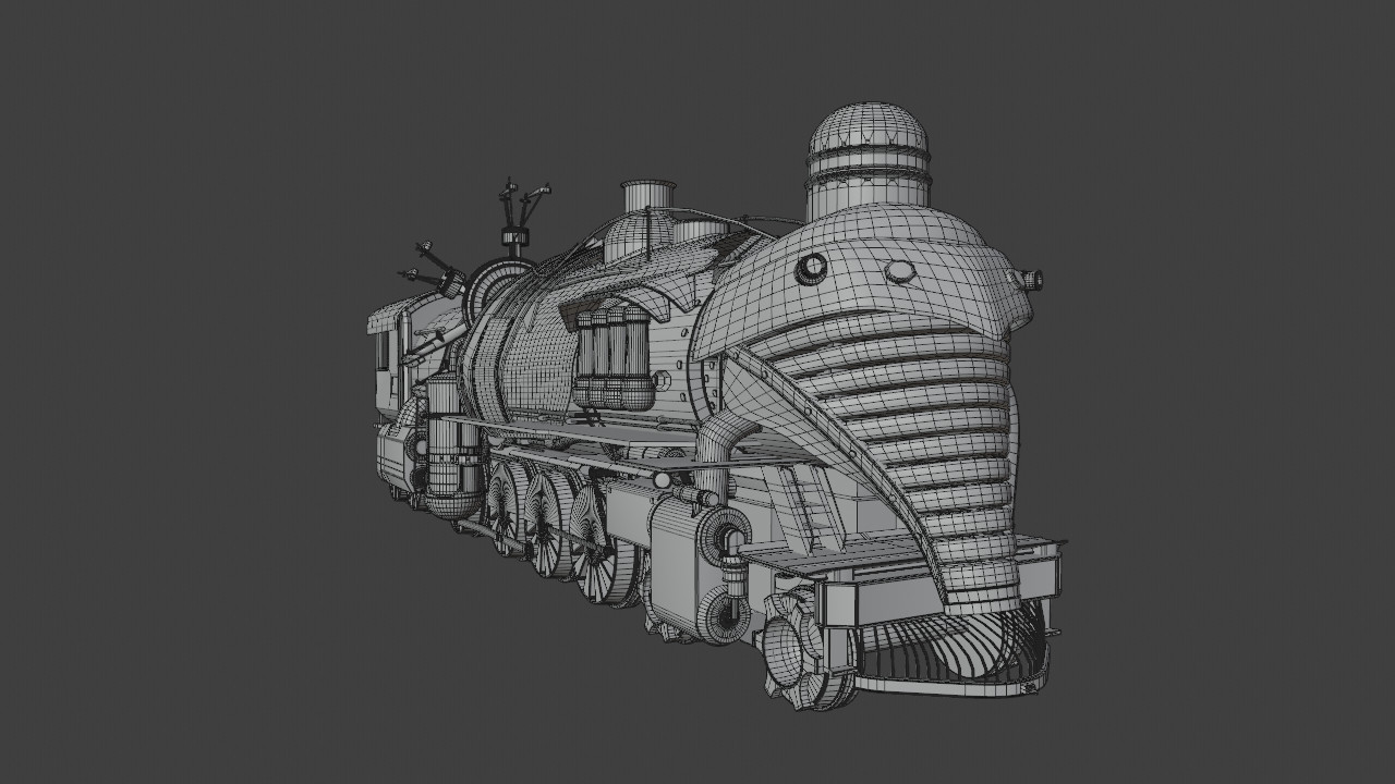 ArtStation - Ancient Stream Train | Resources