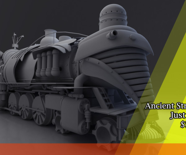 ArtStation - Ancient Stream Train | Resources