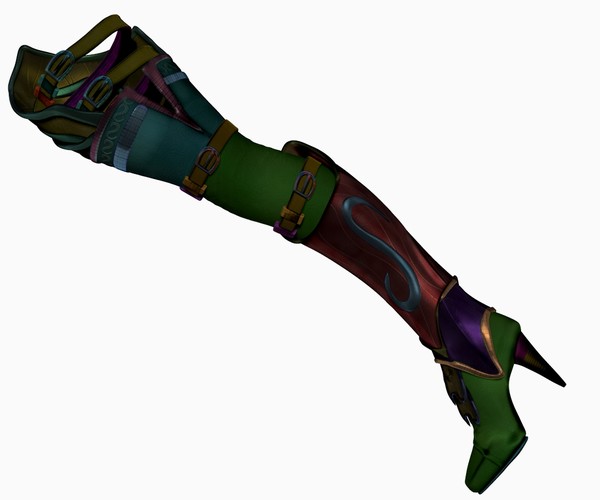 ArtStation - Woman Leg Armor Set Sculpt | Game Assets