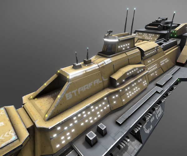 ArtStation - Space Force 1 - Carrier (Starfall) | Game Assets