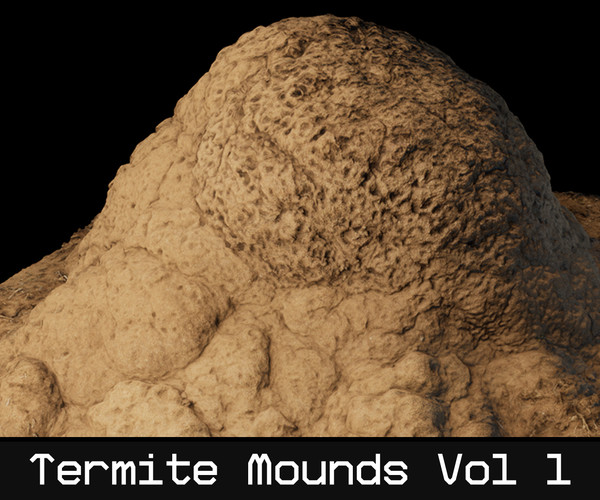 ArtStation - Termite Mounds - Vol 1 [UE4] [Unity] [Source] | Game Assets