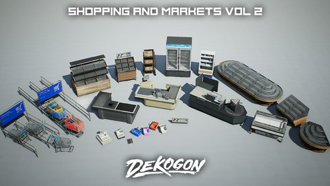 ArtStation - Shopping and Market VOL 2 - Grocery Store | Game Assets