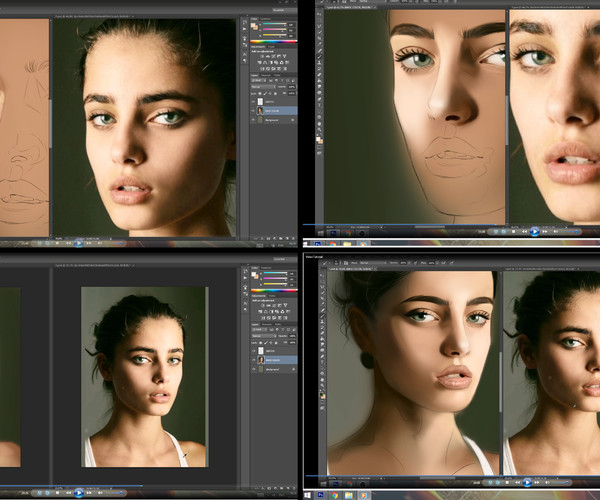 ArtStation - Portrait Painting in Photoshop Video Tutorial | Tutorials