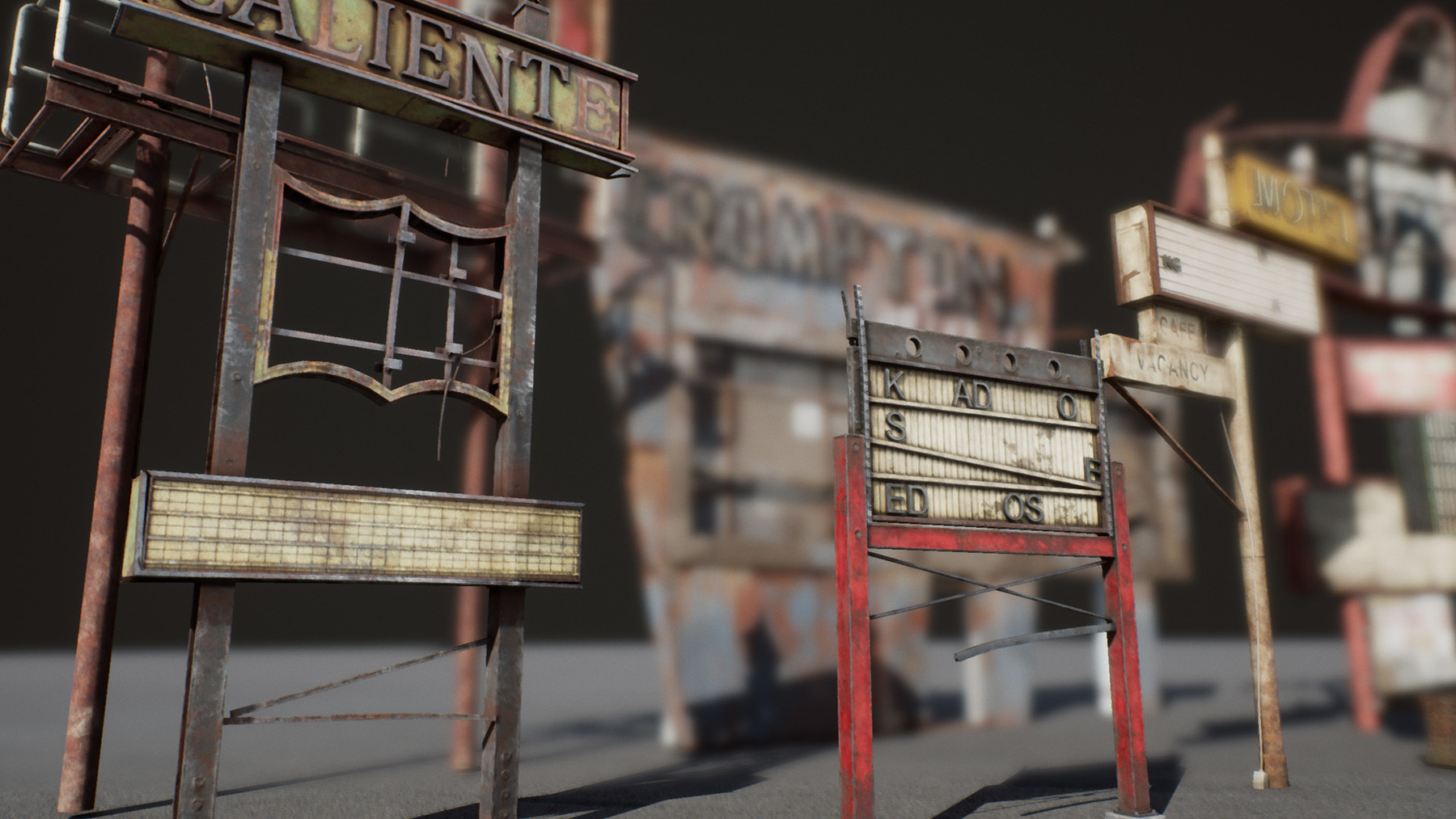 ArtStation - Post Apocalyptic Signs - VOL 2 | Game Assets