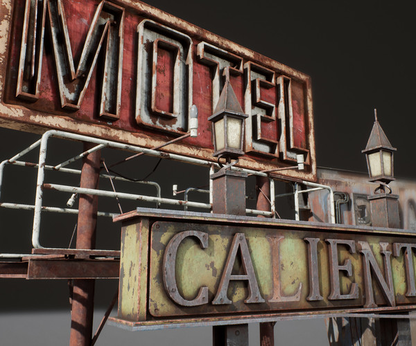 ArtStation - Post Apocalyptic Signs - VOL 2 | Game Assets